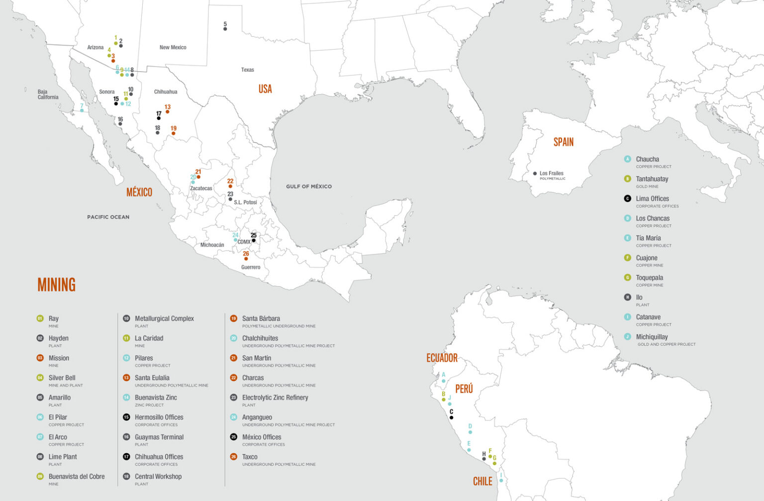 Our Presence - Americas Mining Corporation ENG